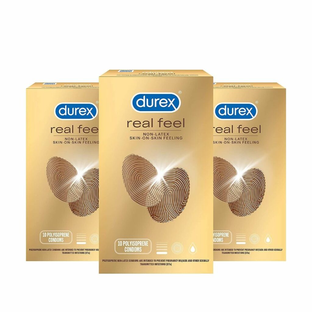 Buy Durex Real Feel Non-Latex Condoms | Ultra-Smooth Experience | True ...