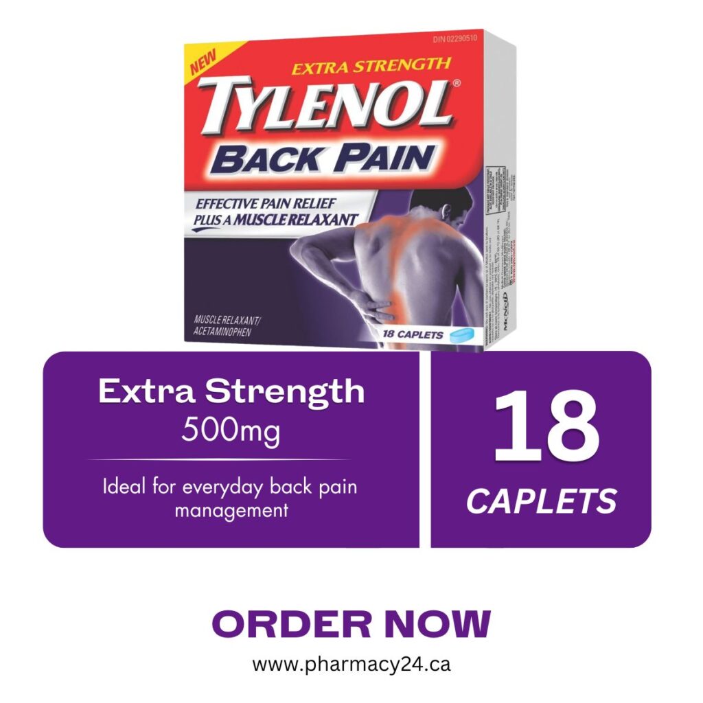 Tylenol Back Pain Extra Strength Caplets - Pharmacy 24