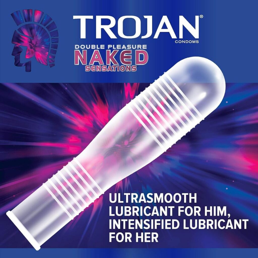 Buy Trojan Naked Sensations Double Pleasure Lubricated Condoms