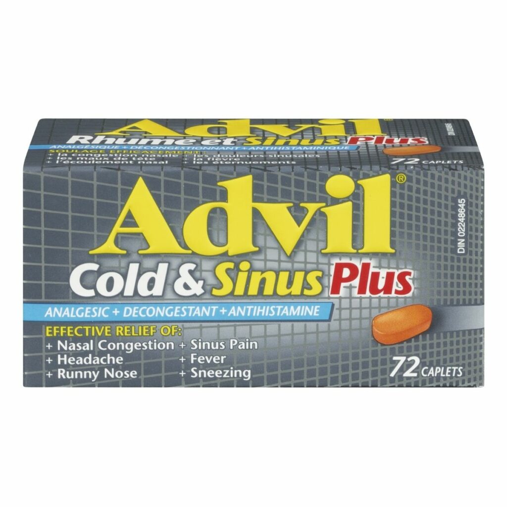Advil Cold & Sinus Plus Caplets - Pharmacy 24
