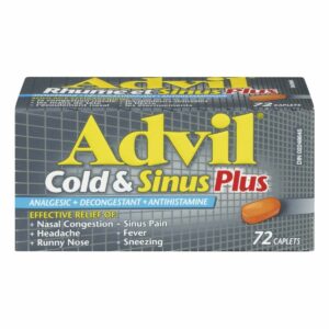 Buy Advil Cold and Sinus Plus Caplets | Effective Non‑Drowsy Cold Relief