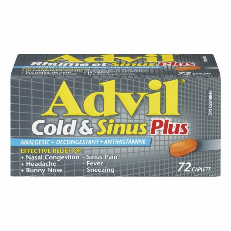 Buy Advil Cold and Sinus Plus Caplets | Effective Non‑Drowsy Cold Relief