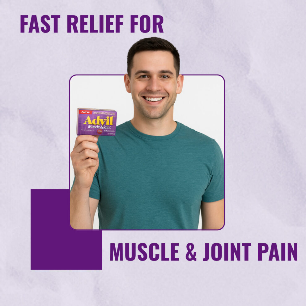 Advil Muscle and Joint Extra Strength Long Lasting Pain Relief Caplets