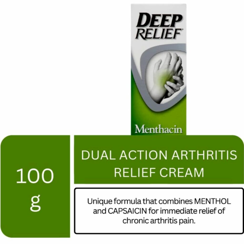 Buy Deep Relief Menthacin Arthritis Relief Dual Action Extra Strength Rub