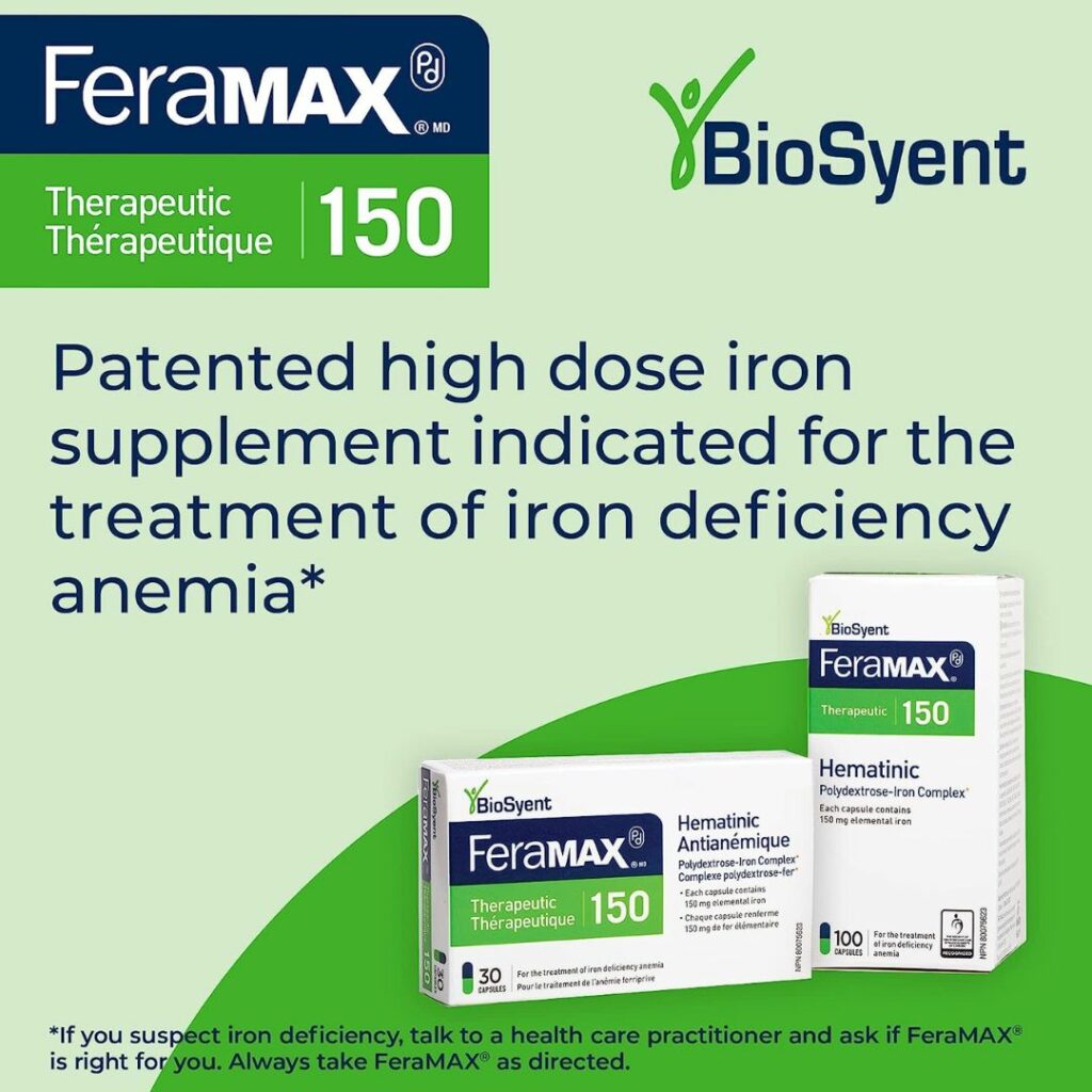 Buy FeraMAX 150 Capsules | The Superior Iron Supplement in Canada