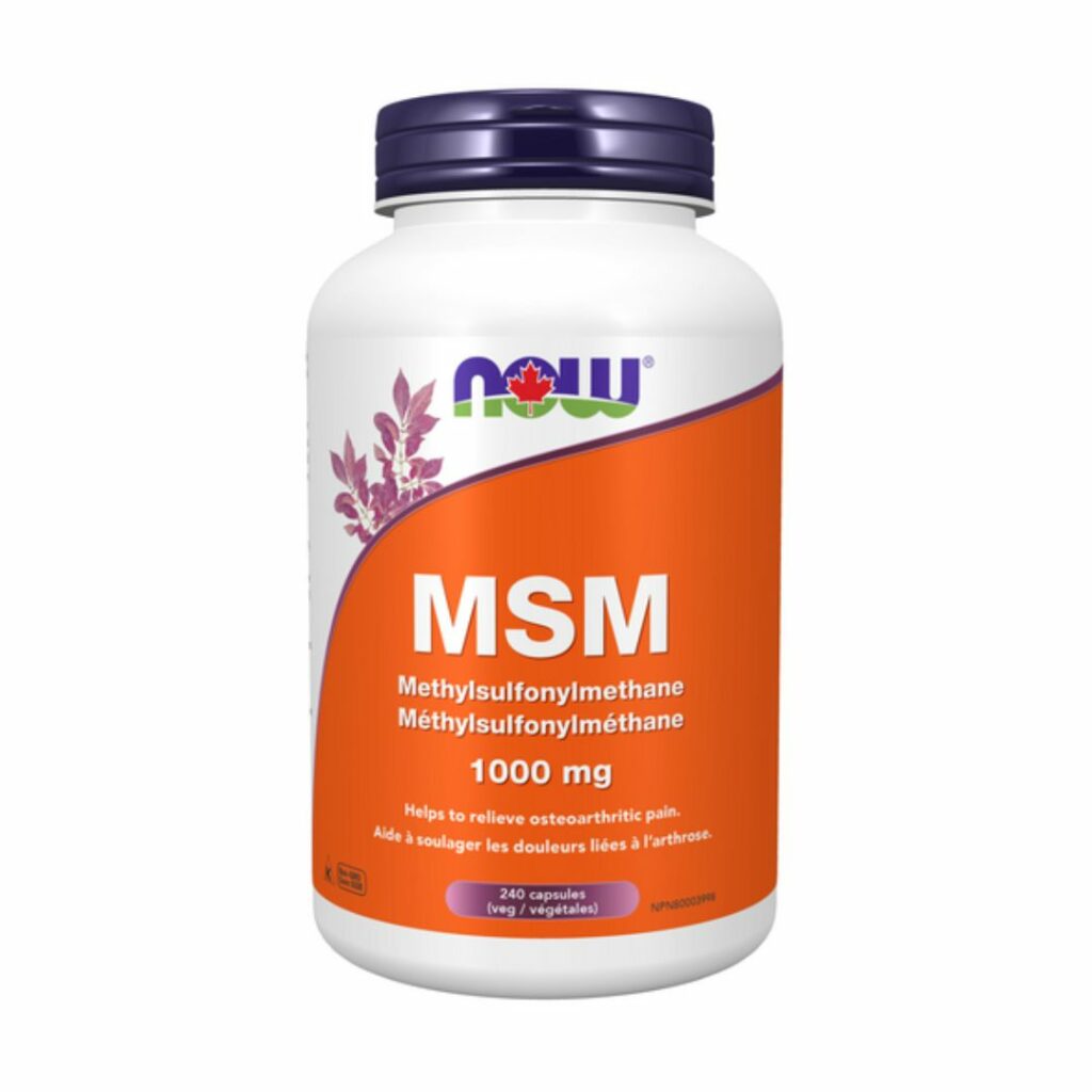 MSM 1000 mg Vegetarian Capsules | Now Foods - Pharmacy 24