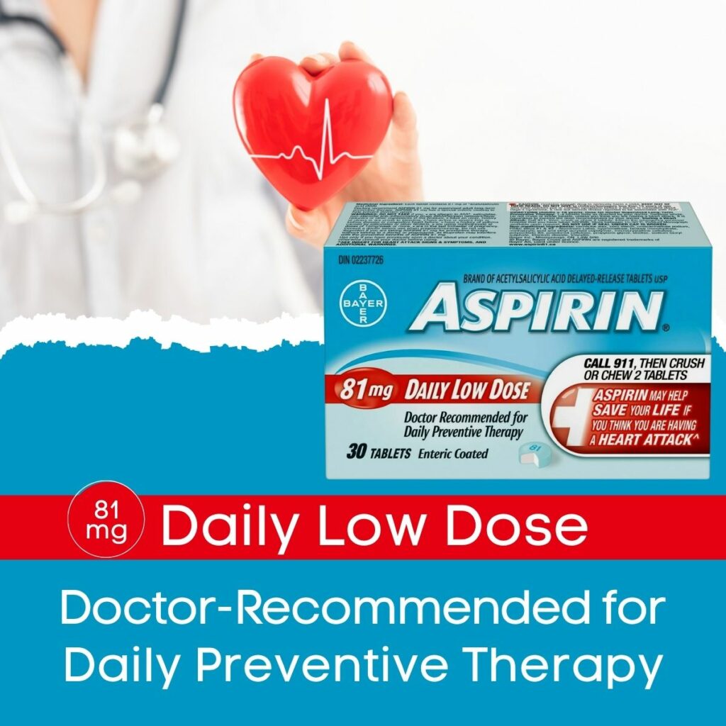 Buy Aspirin 81 mg Daily Low Dose Enteric Coated | ASA 81 Mg