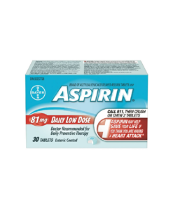 Buy Aspirin 81 mg Daily Low Dose Enteric Coated | ASA 81 Mg