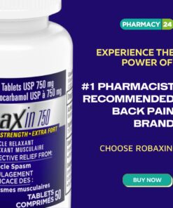 Buy Robaxin 750 MG Extra Strength Muscle Relaxant 50 Tablets
