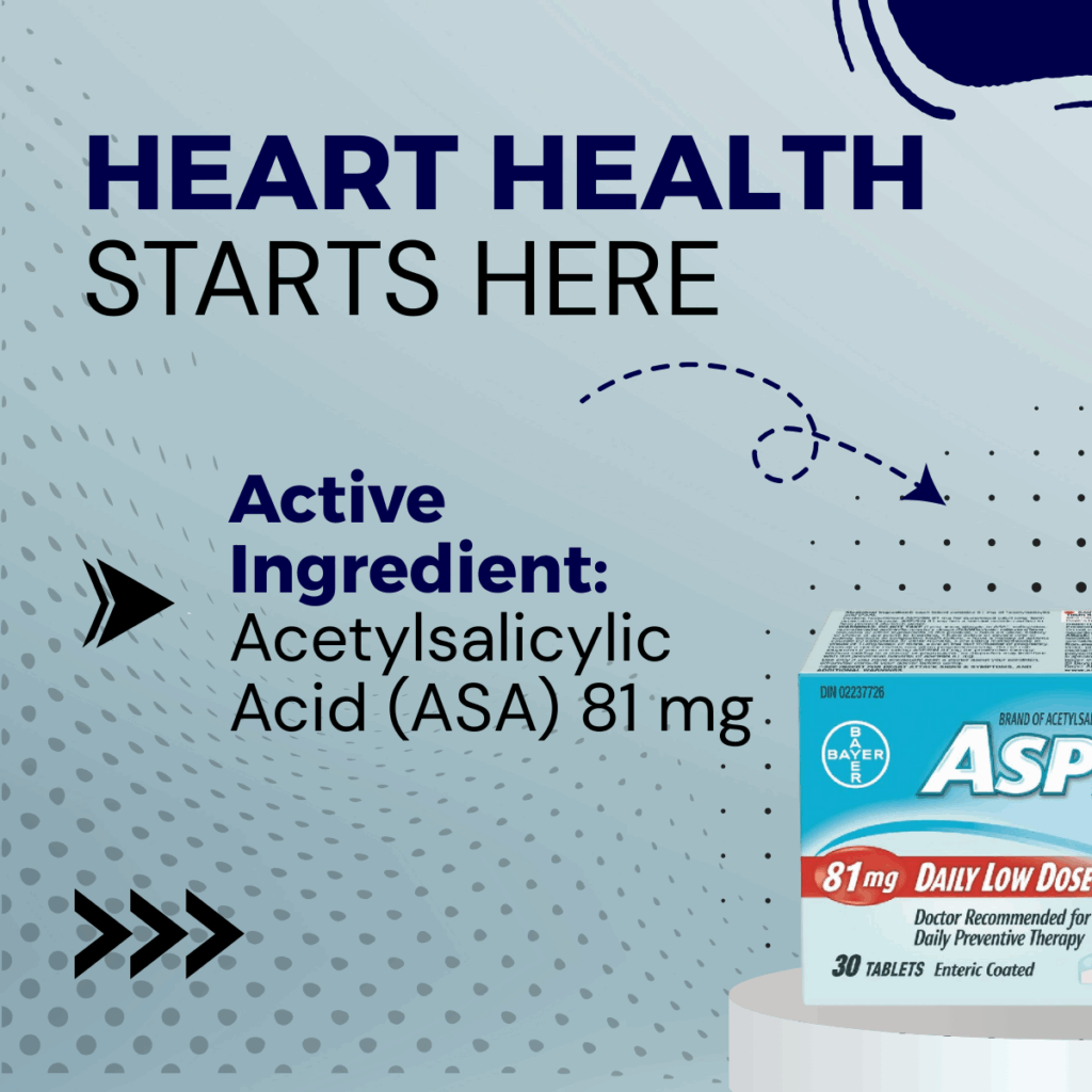 Buy Aspirin 81 mg Daily Low Dose Enteric Coated | ASA 81 Mg