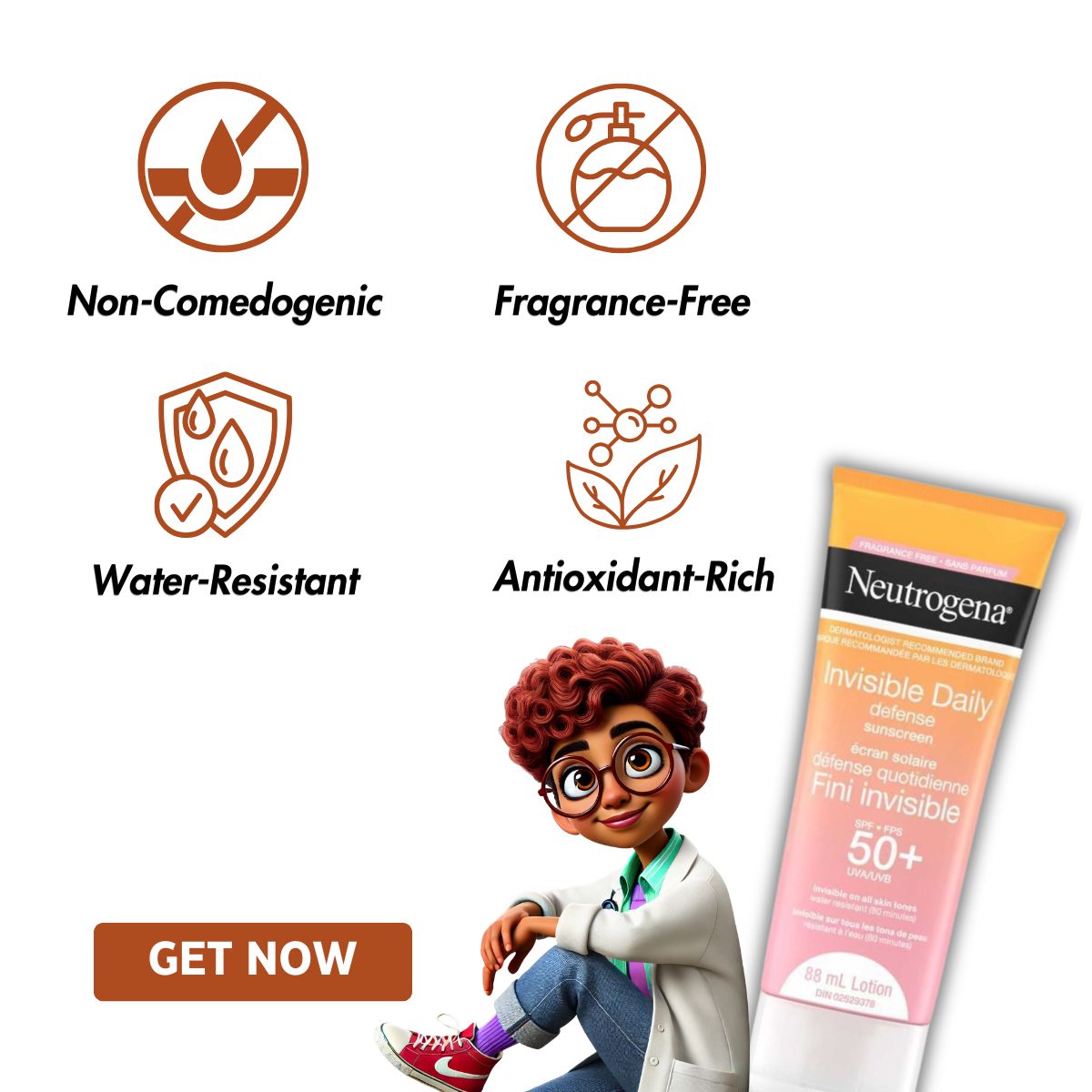 Buy Neutrogena Invisible Daily Protection Sunscreen Lotion SPF 50+