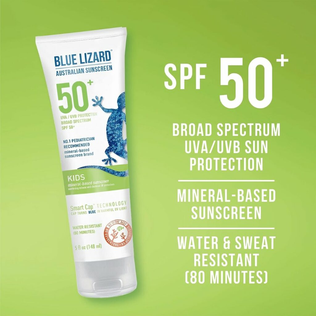 Buy BLUE LIZARD Kids Sunscreen Lotion SPF 50 | Premium Quality