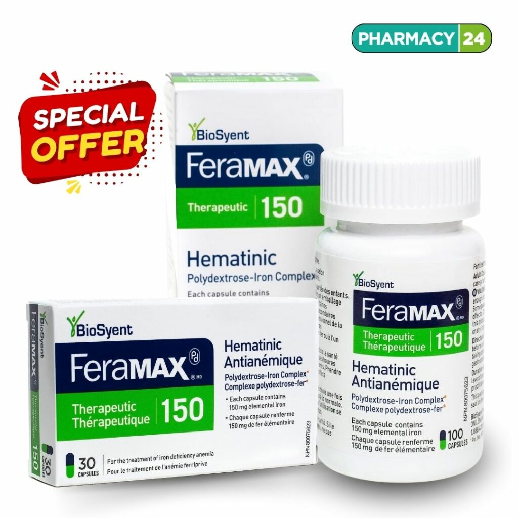 Buy FeraMAX 150 Capsules | The Superior Iron Supplement in Canada