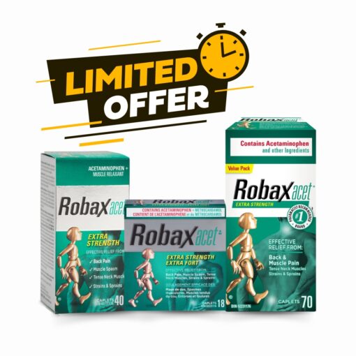 Buy Robaxacet Extra Strength | Canada's #1 Solution for Muscle Spasms ...