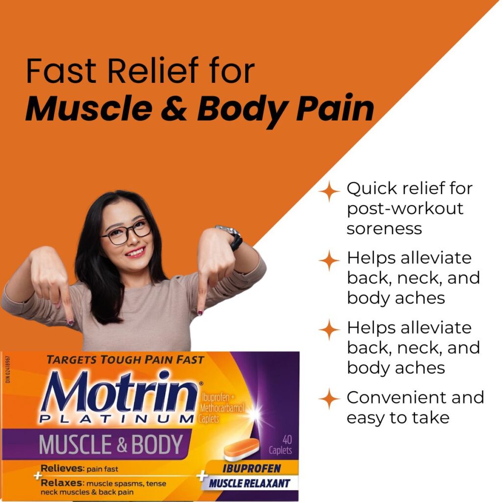 Buy Motrin Platinum Muscle & Body Caplets – Fast Relief | Pharmacy24