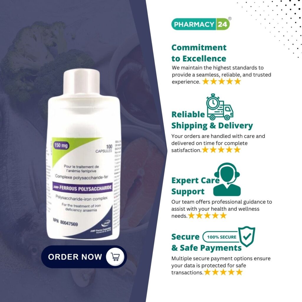 Buy Ferrous Polysaccharide 150mg Jamp – Effective Iron Supplement ...