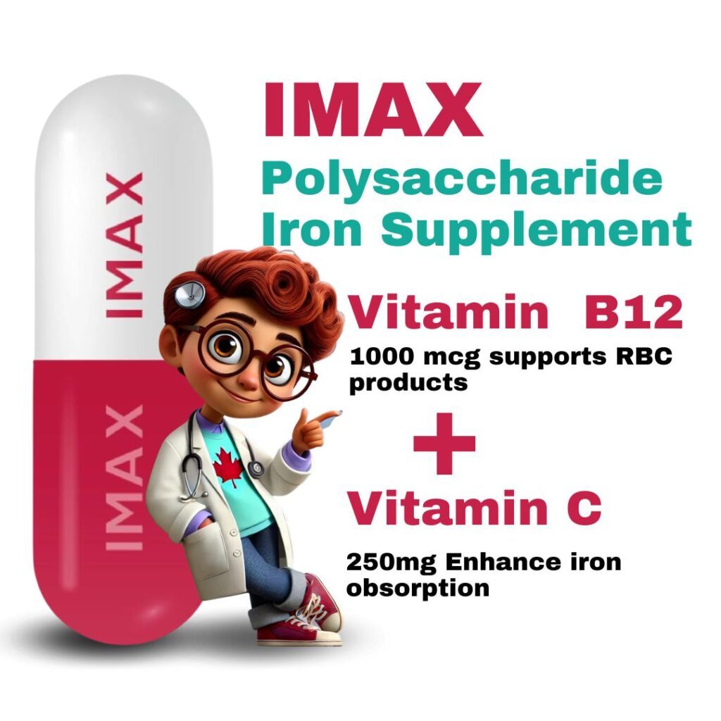 IMAX Polysaccharide Iron Complex + Vitamin C + Vitamin B12 - Pharmacy 24